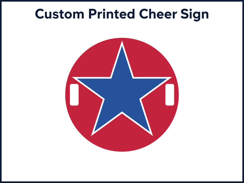 Custom Printed Cheer Signs - Allstar Cheer Signs