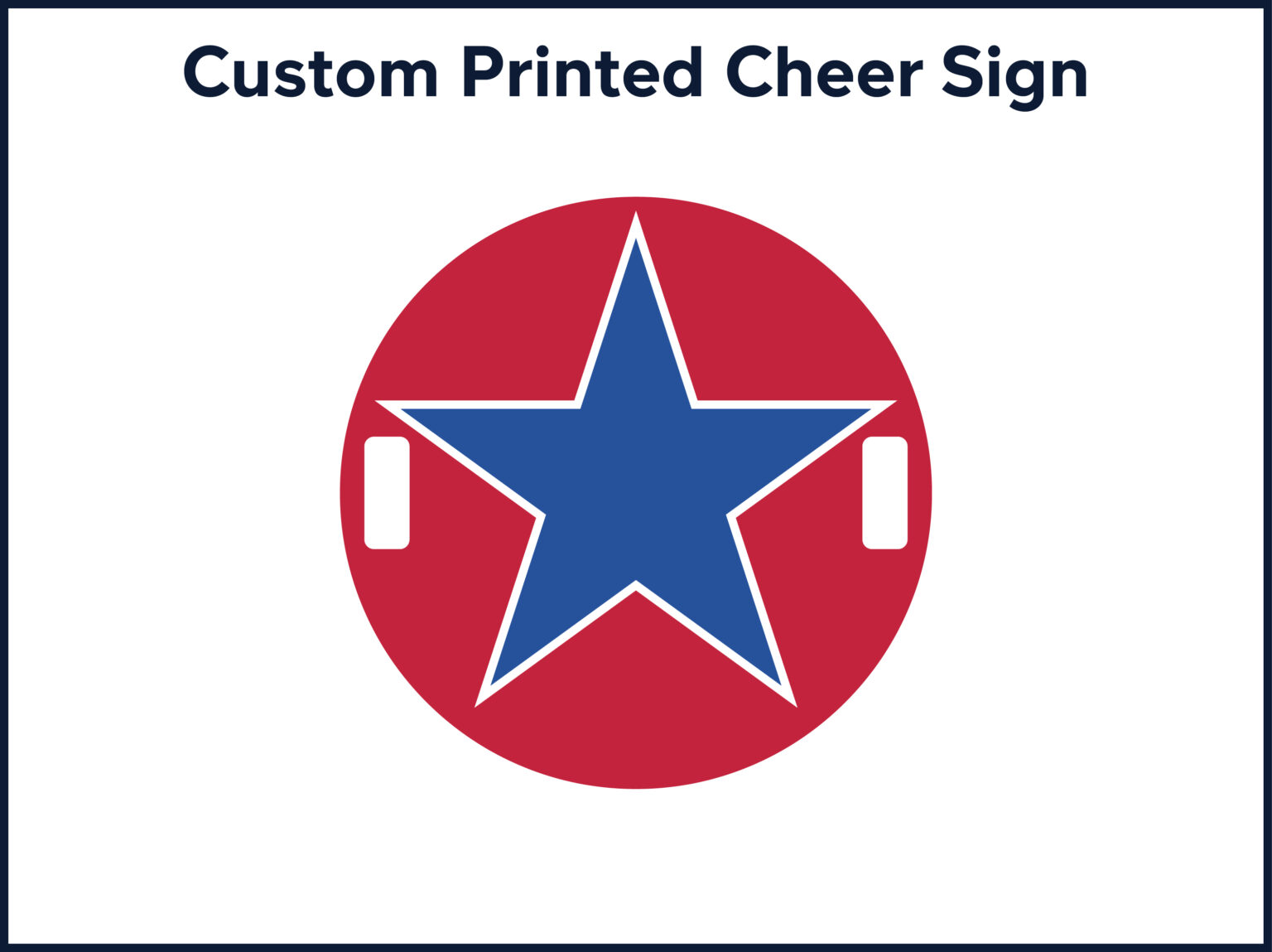 Custom Printed Offense-Defense Signs - Allstar Cheer Signs
